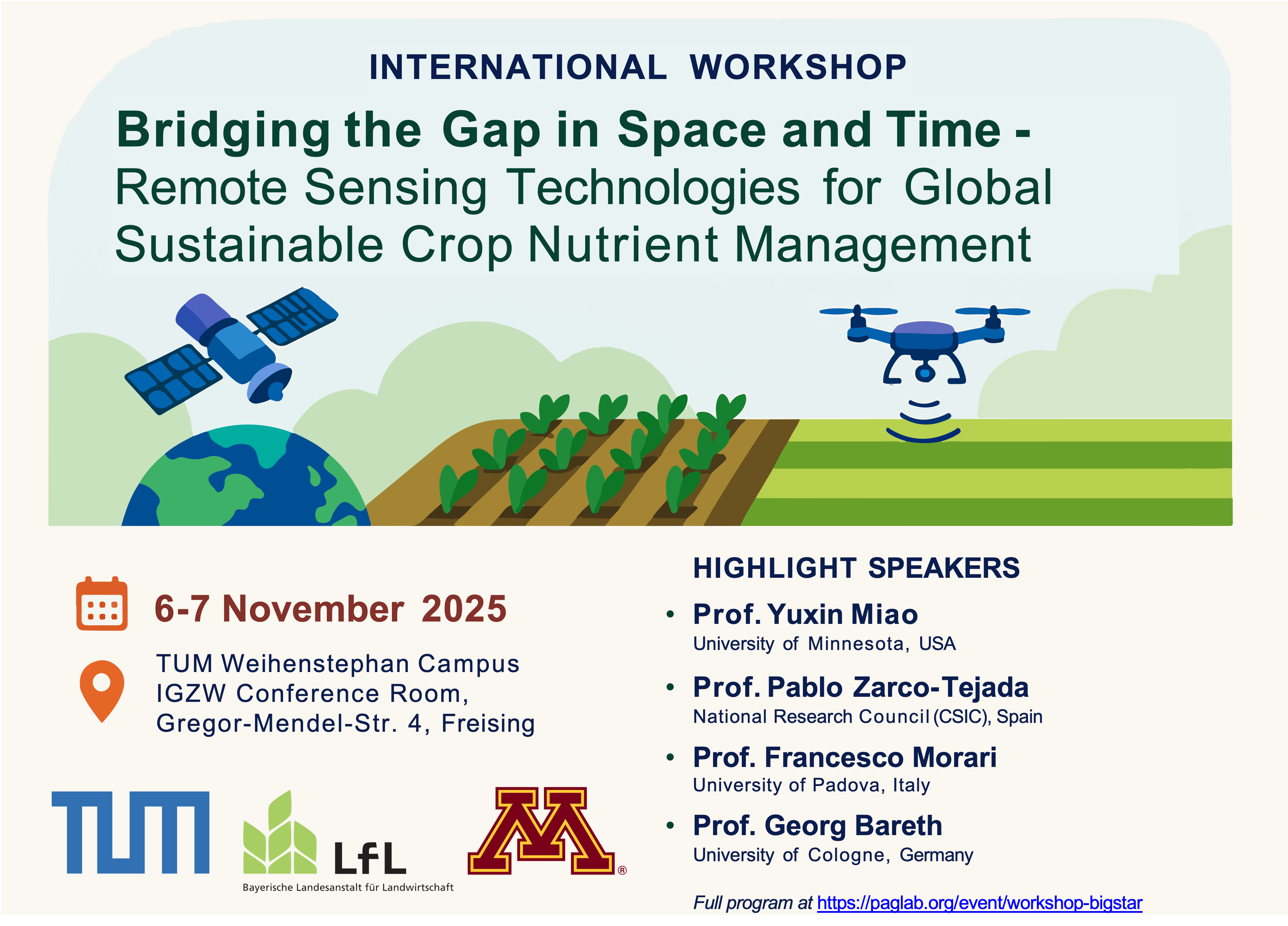 Workshop: Bridging the Gap in Space and Time | Precision Agriculture Lab